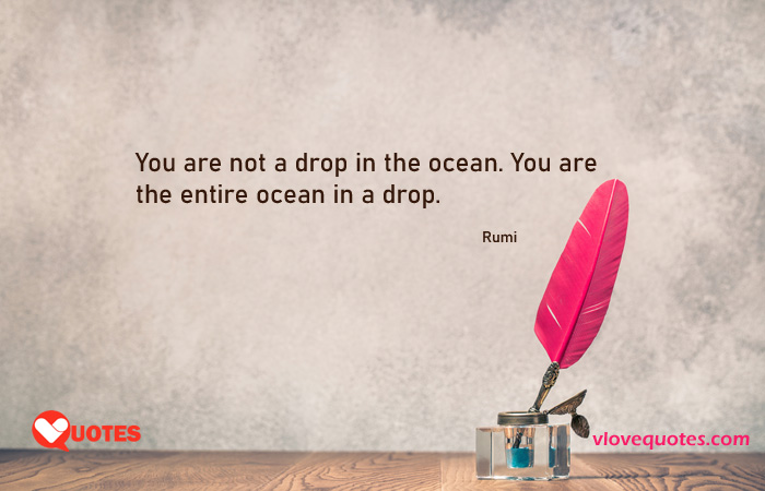 Self Love Quotes 054 - You Are Not A Drop - Love Quotes